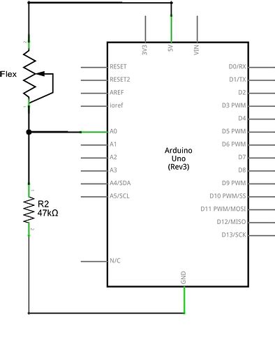 Flex Sensors Problem With Arduino Uno Without Breadboard Page Programming Arduino Forum