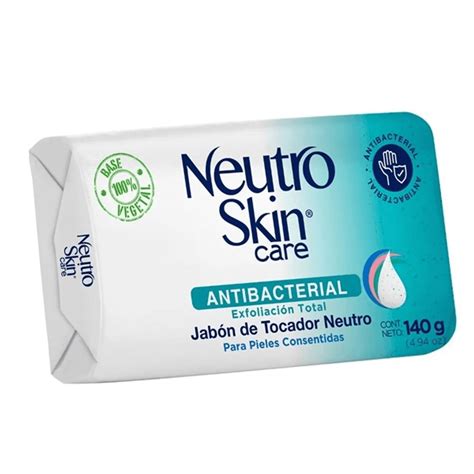 Jabon Neutro Skin Care Antibacterial 140 G Farmacias Klyns
