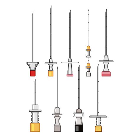 Epidural Needle Set Cartoon Illustration 49843531 Vector Art At Vecteezy
