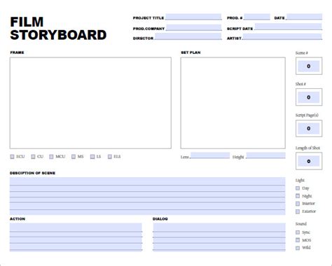 8 Movie Storyboard Templates Doc Excel Pdf Ppt