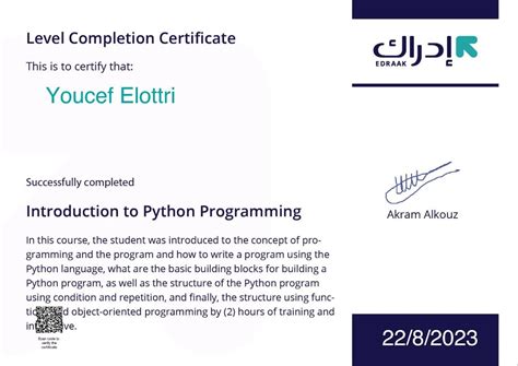 Pythoncertification Backenddeveloper Continuouslearning Youcef Elottri