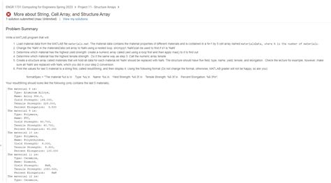 Problem Summary Write A MATLAB Program That Will Chegg