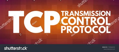 Tcp Transmission Control Protocol Acronym Technology Stock Vector