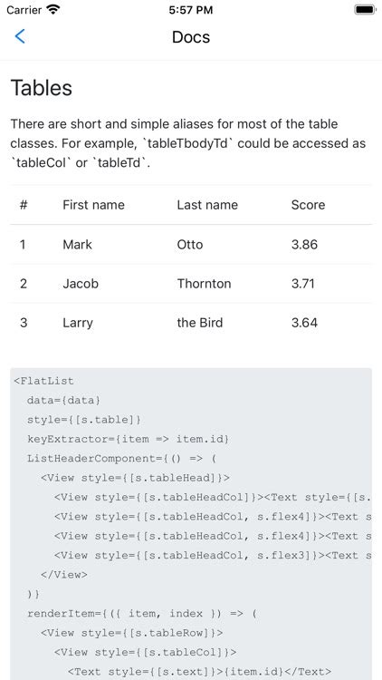 React Native Bootstrap Styles By Andrei Vasin