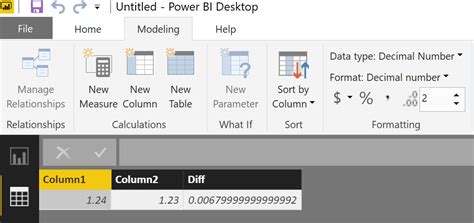 solved display up to two decimal but not by rounding microsoft power