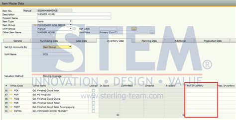 Minimum Stock Deviation Alert In Sap Business One