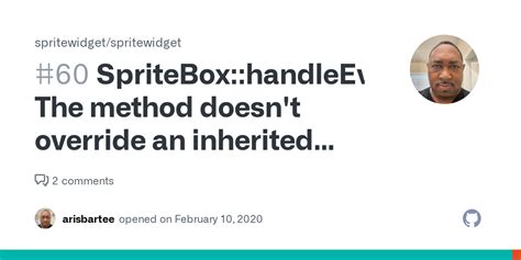 Spriteboxhandleevent The Method Doesnt Override An Inherited Method · Issue 60