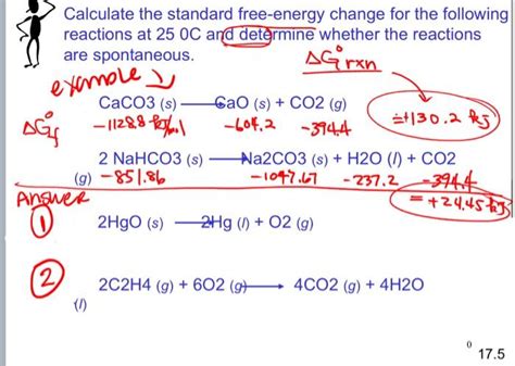 Solved Calculate The Standard Free Energy Change For The Chegg