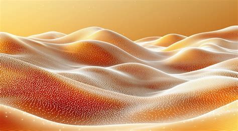Light Gold Background Desert Waves Sand Dunes In The Distance With