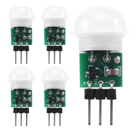 Sensor Pir Am312 Paquete De 5 Sensores De Movimiento Pir Pi Cuotas Sin Interés