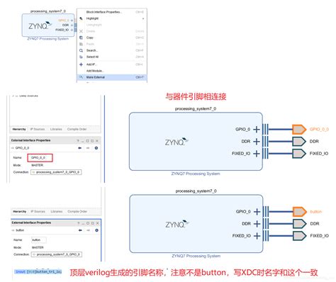 zynq开发系列4：emio连接按键控制mio连接的灯 fpga mio 接 emio csdn博客