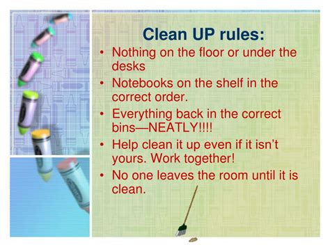 PPT Art Clean Up Rules PowerPoint Presentation Free Download ID