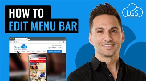 How To Edit Menu Bar Youtube