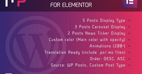 Mega Posts Display For Elementor Wordpress Plugin Wp Plugins Ft
