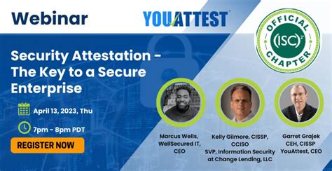 Garret Grajek Ceh Cissp Auf Linkedin Isc 2 East Bay Chapter April 2023 Youattest