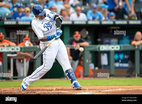 Kansas City Mo July 17 Kansas City Royals Catcher Salvador Perez 13 At Bat Against The