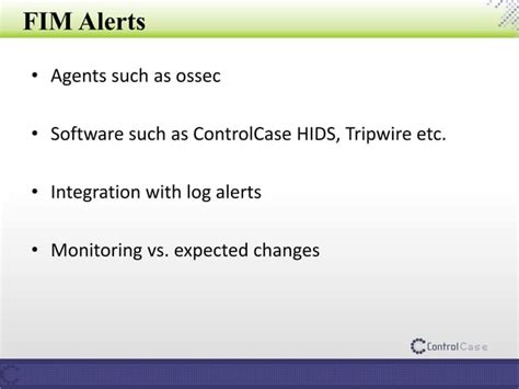 Log Monitoring And File Integrity Monitoring For Pci Dss Ei3pa And Iso
