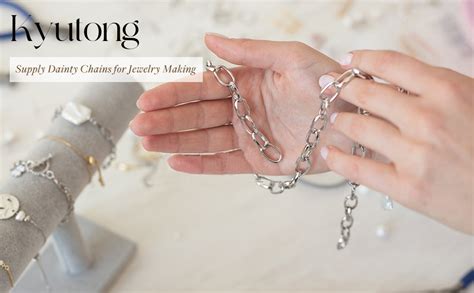 Kyutong 16 4 Feet Gold Plated Craft Chains For Jewelry