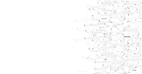 Schéma De Circuit Noir Sur Fond Blanc Vecteur Premium