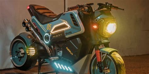 Custom Eye Candy A Sci Fi Inspired Honda Navi Webbikeworld