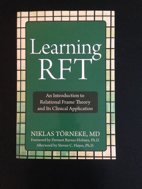 Learning Rft An Introduction To Relational Frame Theory And Its Clinical Applications By