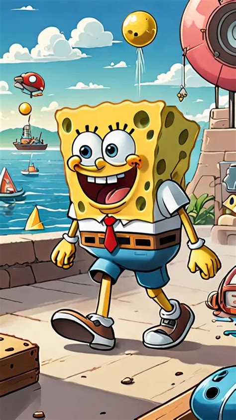 Spongebob Et Sonic Sauvetage à Bikini Bottom