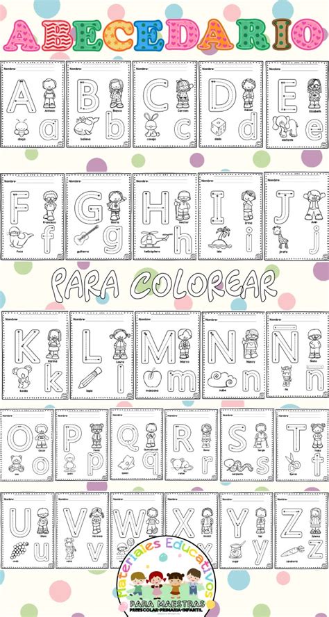 Abecedario Colorear Alphabet Activities Preschool Alphabet