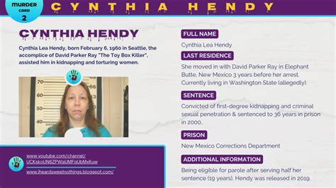 Cynthia Hendy Deadly Sweet Nothings