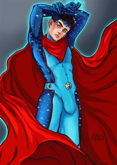 Rule 34 Billy Kaplan Billy Maximoff Black Hair Bulge Cape Crown Galaxy Gay Gay Male Joe Locke