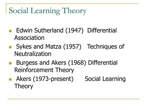 PPT Social Learning Theory PowerPoint Presentation Free Download