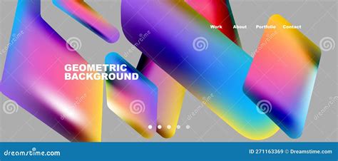 Vector Geometric Abstract Background Design Template Stock Vector Illustration Of Cover