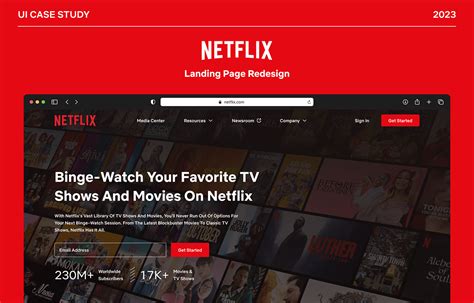Netflix Landing Page Redesign Behance