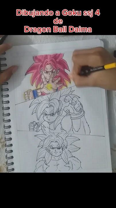 Dibujando A Goku Ssj4 De Dragonball Daima Goku Daima Gokussj4daima
