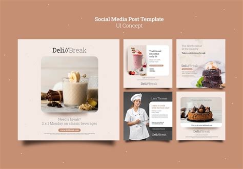 Ui Ux Instagram Post Design Vorlage Kostenlose Psd Datei