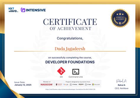 Jagadeesh Duda Mern Stack Development Trainee Fellow At Nxtwave Ccbp 40 Academy Knows