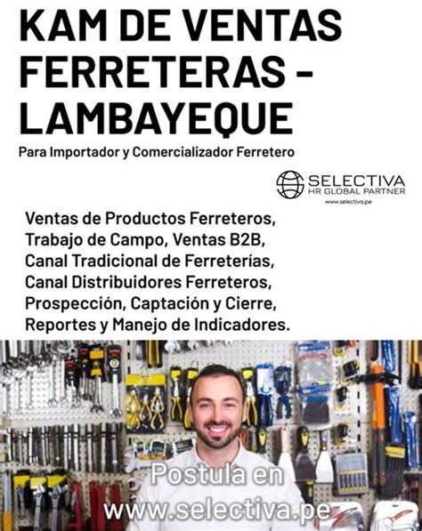 Oportunidadlaboral Selectivahrglobalpartner Ferreteria Ferreterias Selectiva Hr Global