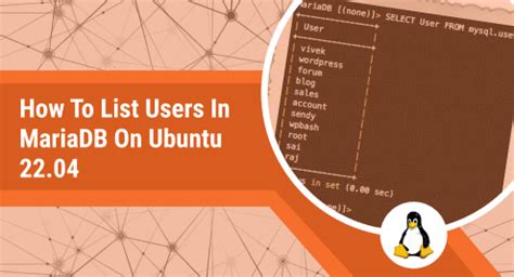 How To List Users In MariaDB On Ubuntu Linux Genie