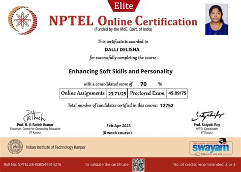 Dalli Delisha On Linkedin Nptel