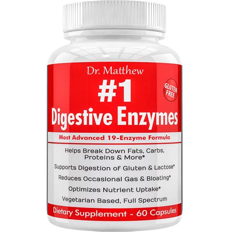 Enzymes For Digestion With Lactase Lipase Amylase Bromelain And 15 More
