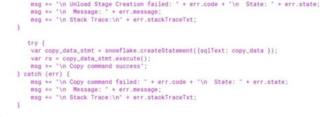 Copy And Unload Via Javascript Procedure Cloudyard
