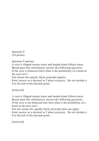 Question Points Select The Best Graph Or Chart To Show Docx