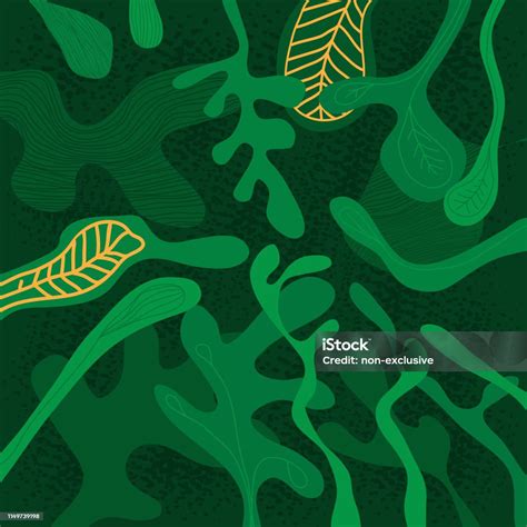 벡터 녹색 그림 손 그리기 팜 스 잎입니다 현대 정글 벽지 포스터 인쇄 카드 배너에 대 한 배경 질감 열 대 동기와 유행 여름