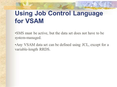 virtual storage access method vsam ppt download
