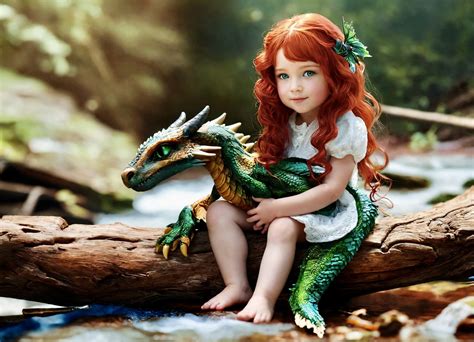 Download Ai Generated Girl Dragon Royalty Free Stock Illustration