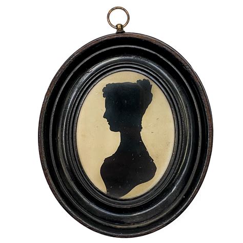 Lot 64 A Pair Of Victorian Silhouette Portraits