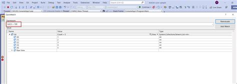 C Edit The Value Of A List Item In Visual Studio While Debugging Stack Overflow