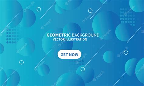 Premium Vector Gradient Blue Abstract Geometric Shape Background