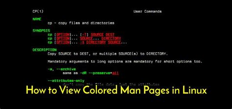 preeti bharadwaj on linkedin how to view or display colored man pages in linux