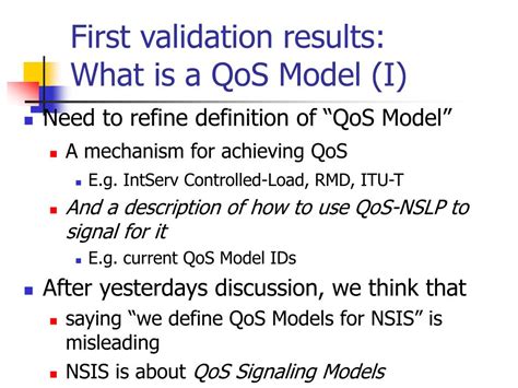 PPT NSIS Signaling For QoS Models Was QoS Model Discussion PowerPoint Presentation ID 6617346