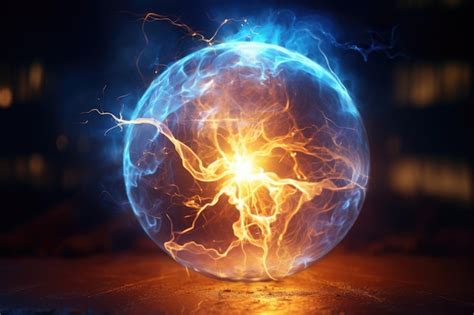 Premium Ai Image Mesmerizing Phenomenon Of A Ball Lightning